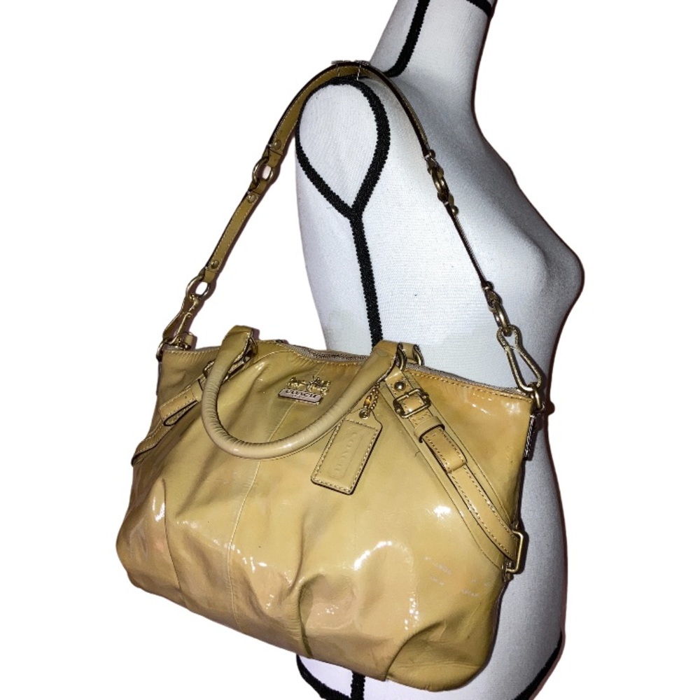 Coach Madison Sophia Patent Leather Satchel - Gem